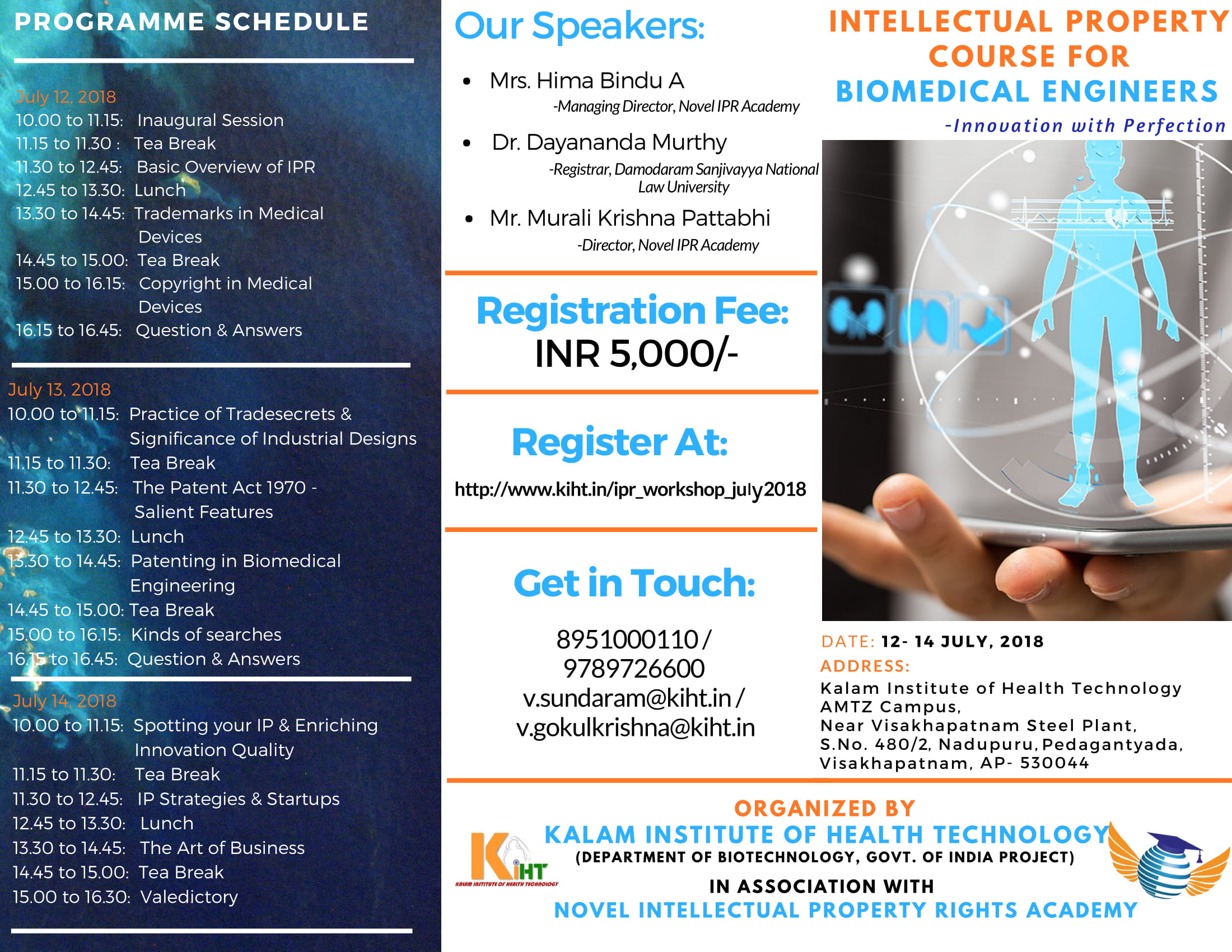 IPR Workshop Flyer-1 - KALAM INSTITUTE OF HEALTH TECHNOLOGY